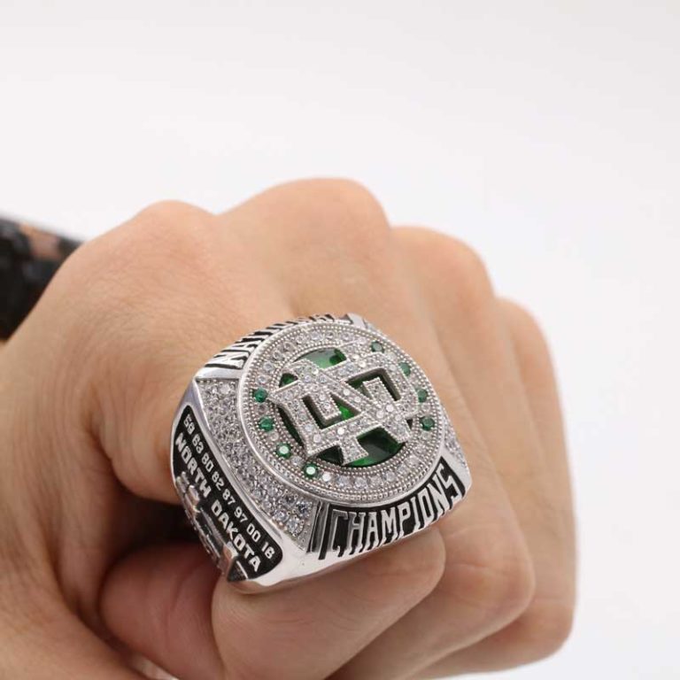 2016 North Dakota Fighting Hawks Ice Hockey Champions Ring – Best ...